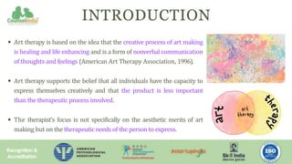 art therapy and presentation based on art | PPTX