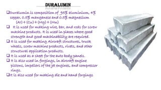 Power point presentation on Alloys, it's composition, it's uses | PDF