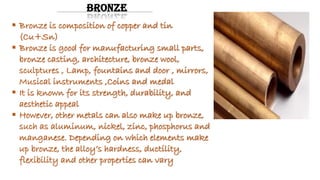 Power point presentation on Alloys, it's composition, it's uses | PDF