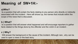 5W & 1H by ART | PPTX