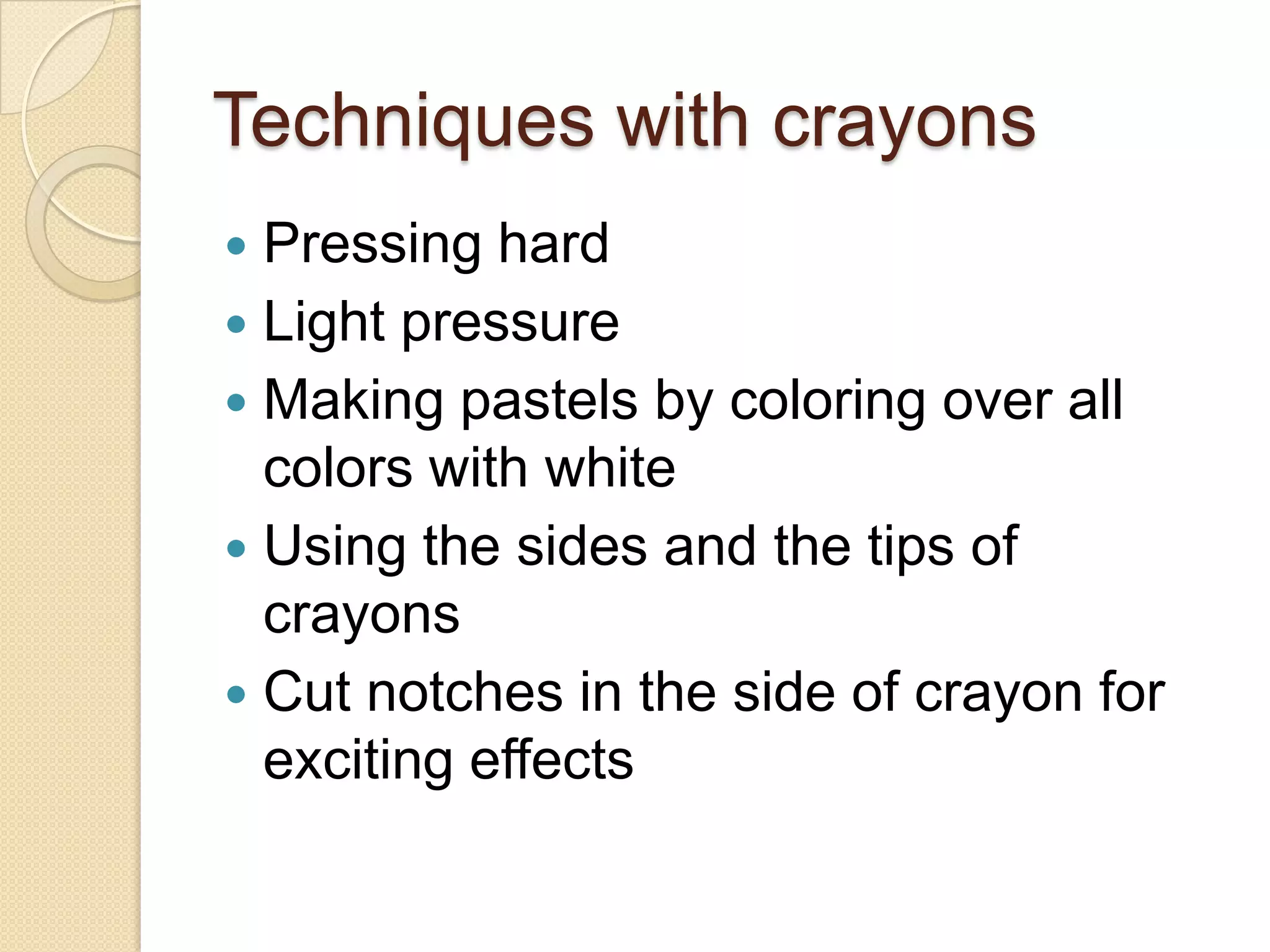 Art basics for young children | PPTX