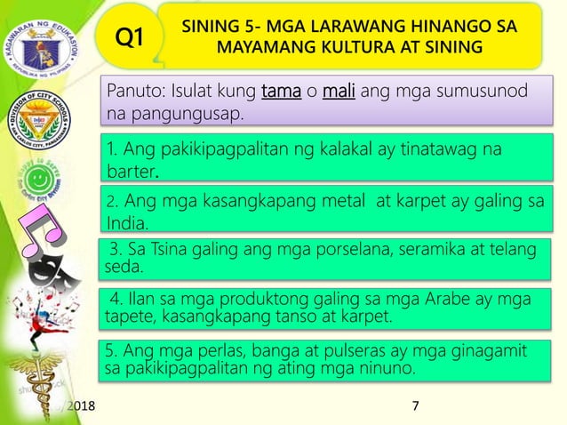 Art 5 Grade 5 1st Quarter Lesson 1 | PPTX