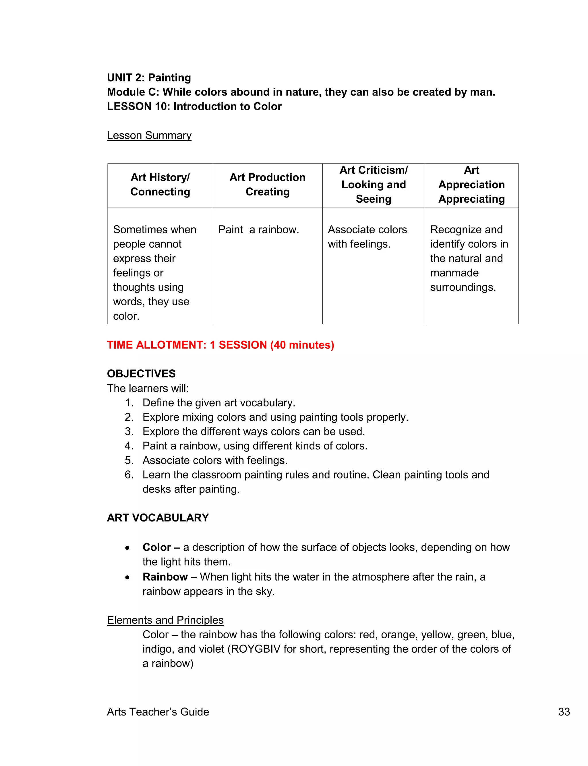 Art gr-1-teachers-guide-q12 | PDF