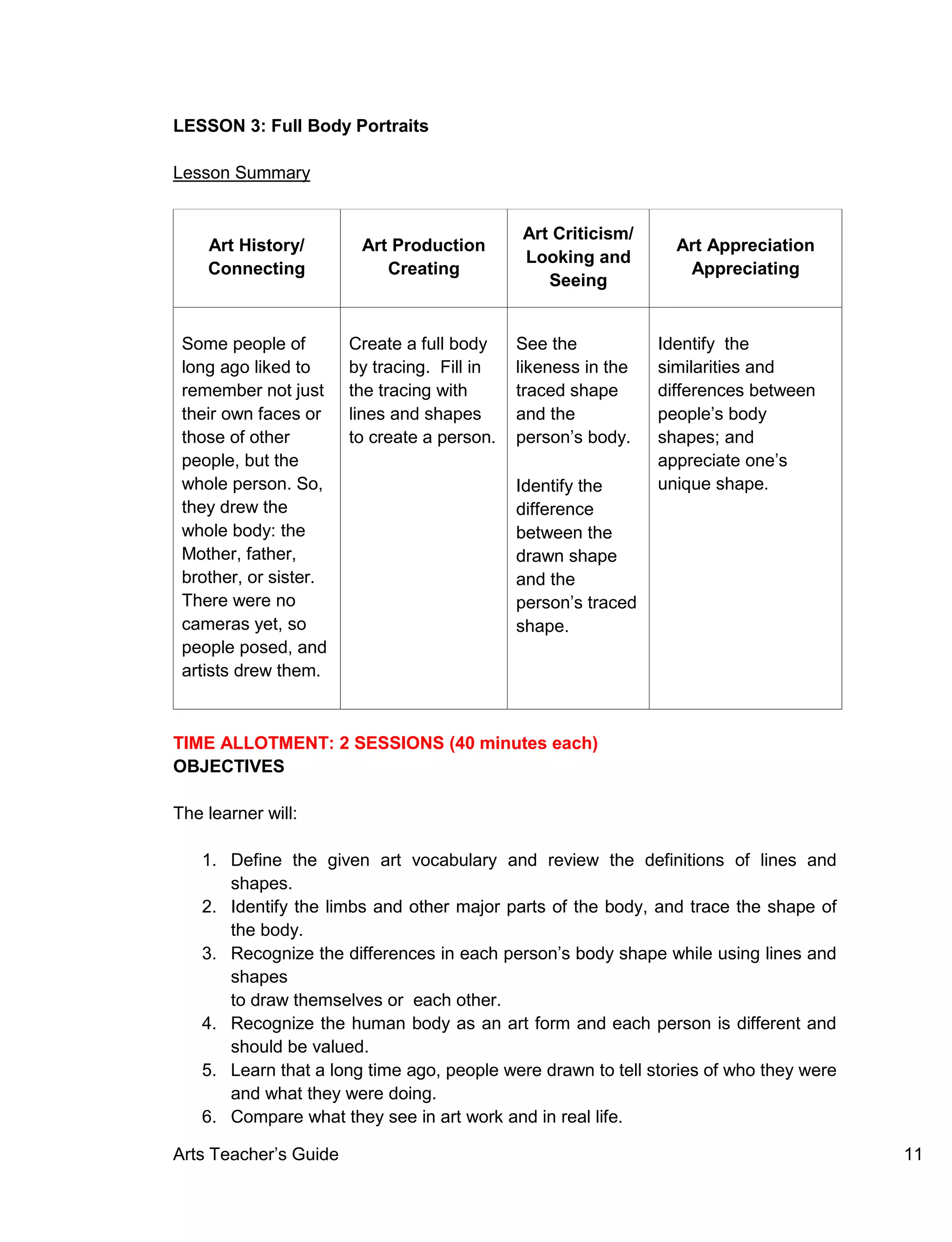 Art gr-1-teachers-guide-q12 | PDF