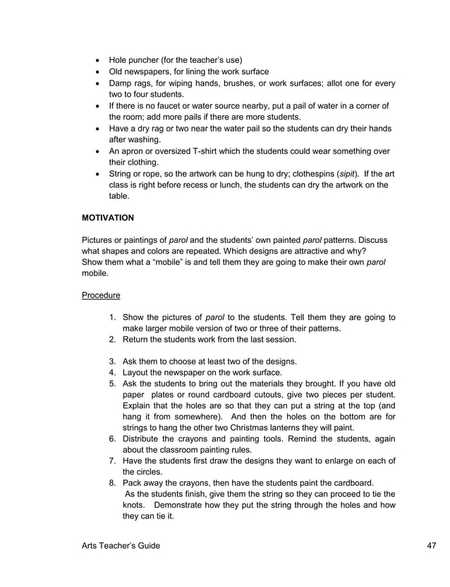 Art gr-1-teachers-guide-q12 | PDF