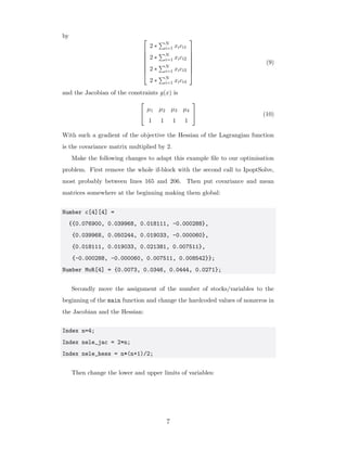 A few solvers for portfolio selection | PDF