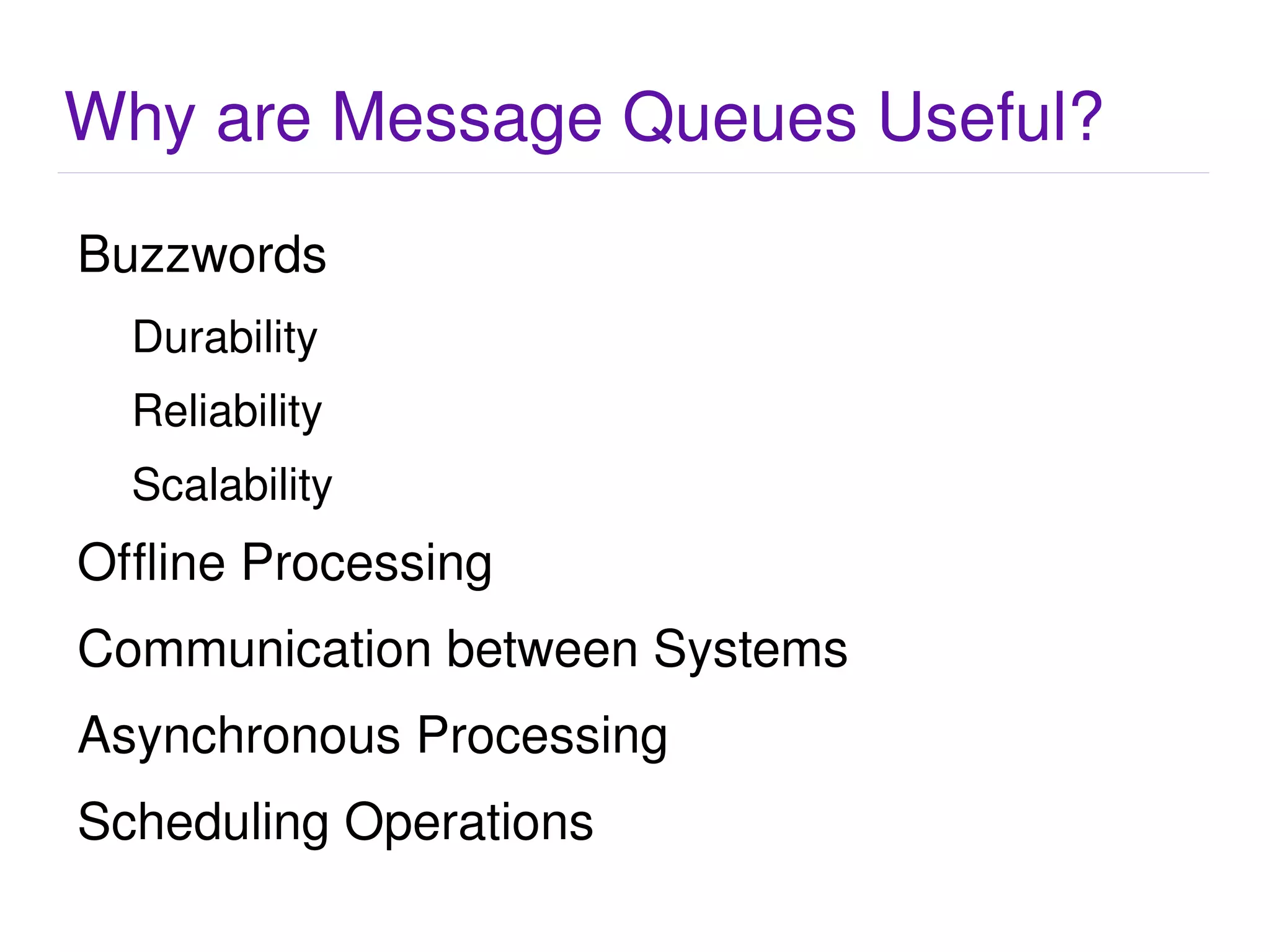 The Art of Message Queues | PPT