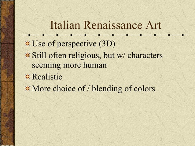 Renaissance Art and Masters | PPT