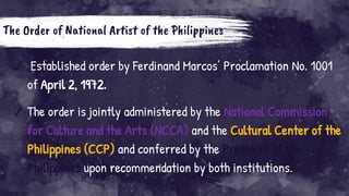 Art-Promotion-and-Preservation(GAMABA AND NATIONAL ARTISTS).pptx