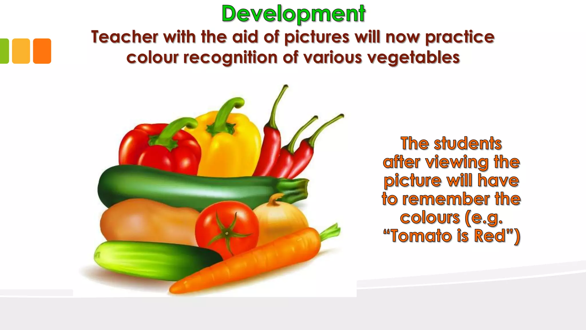 Lesson Plan for Art - Std. II (Theme - Vegetables) | PPTX