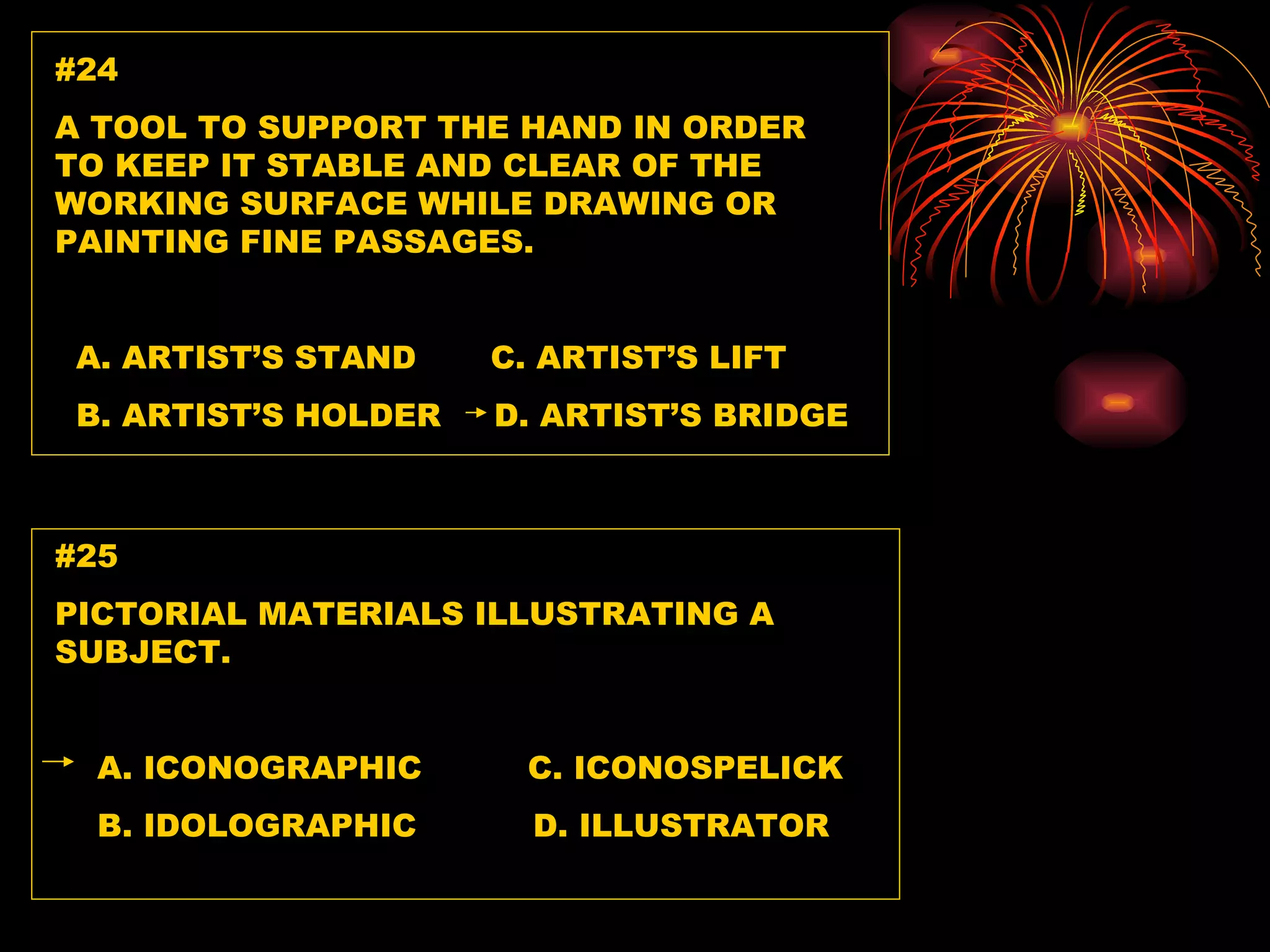 Art Vocabulary Game | PPT | Modern Art | Fine Art