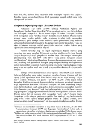 Peran Kementerian Pertanian dalam Reforma Agraria | PDF