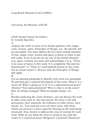 ART 100110Fundamentals of ArtMUSEUM REPORT GUIDELINESInstru.docx