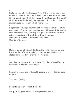 ART 100110Fundamentals of ArtMUSEUM REPORT GUIDELINESInstru.docx