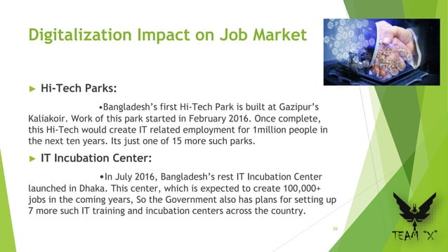 Digitalization in Bangladesh and it's impact on job sector | PPT