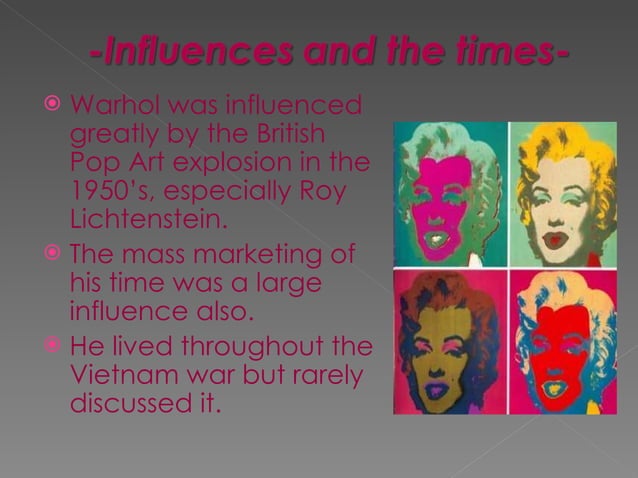 Art 110 Andy Warhol | PPT