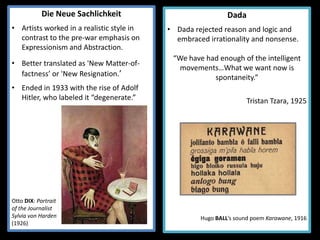 Modern Art History-German Post Expressionism1-The New Objectivity | PPT