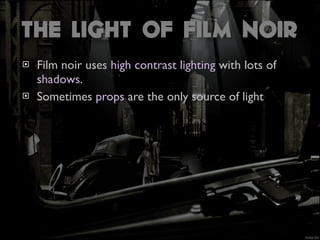 High Contrast Lighting In Film