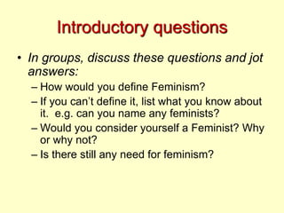 Art1204 we don't need another hero the art of feminism | PPTX