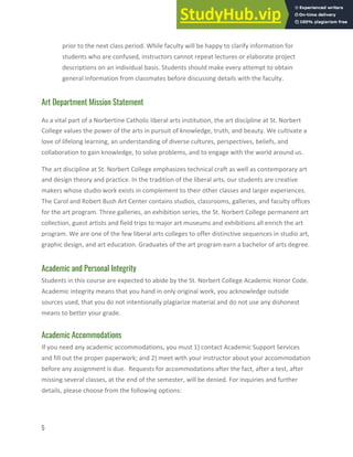 ART 124 Mobile Digital Photography - (Syllabus) St. Norbert College | PDF