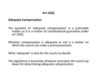 Art 13 rights to property | PPT