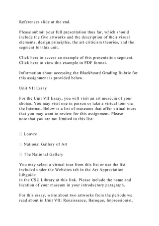 ART 1301, Art Appreciation I 1 Course Description P.docx