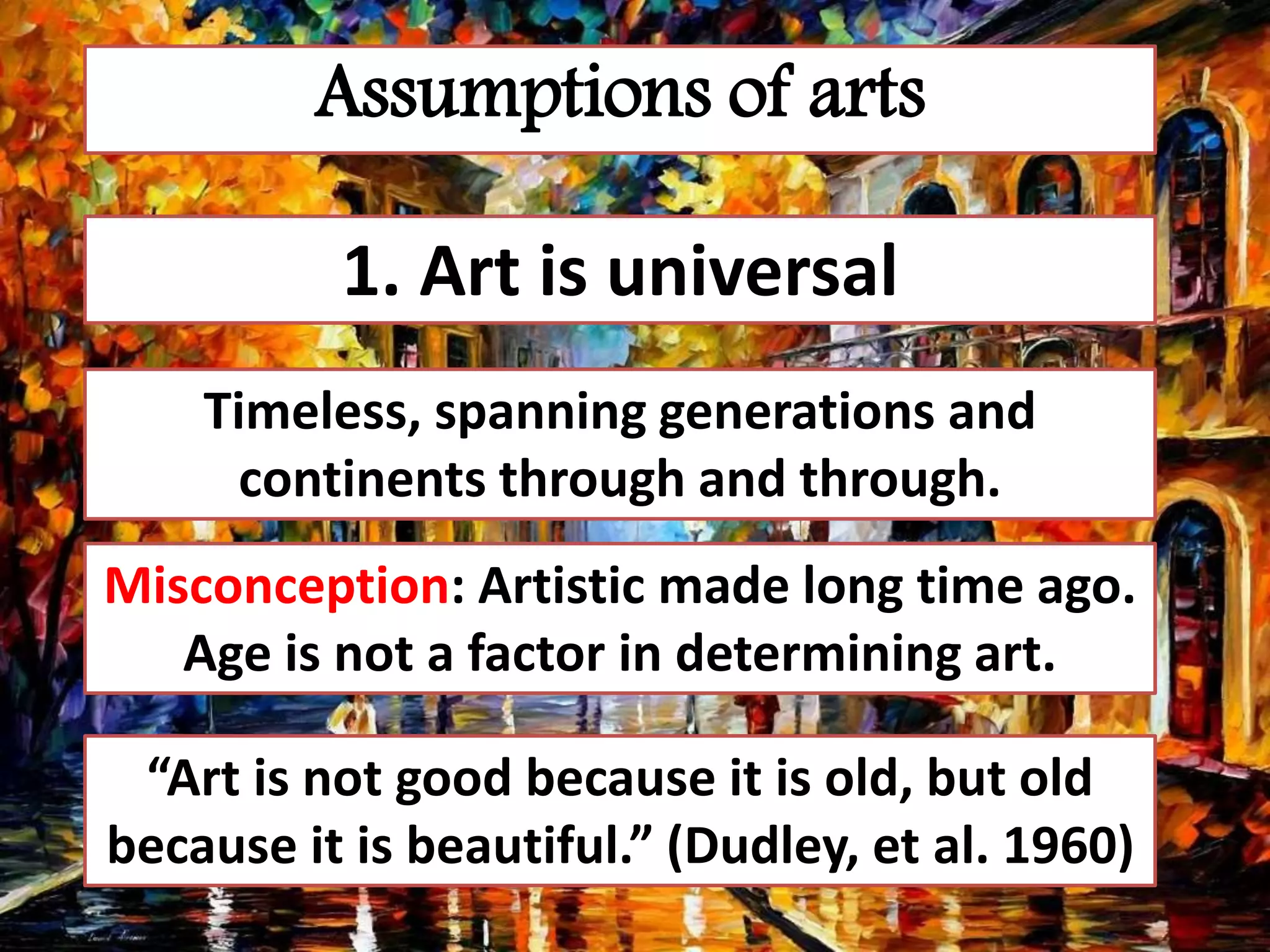 What is Art: Introduction and Assumptions | PPTX