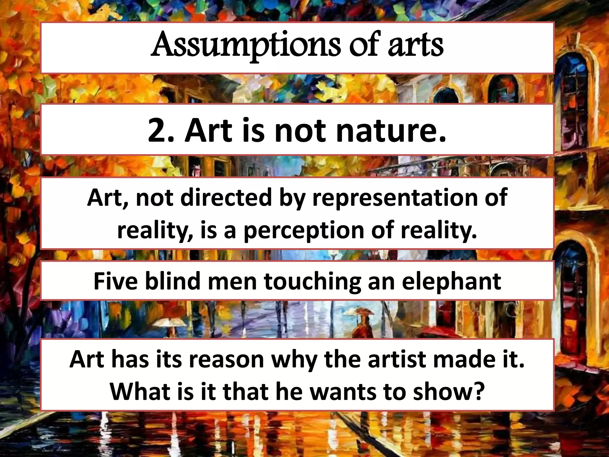 What is Art: Introduction and Assumptions | PPTX