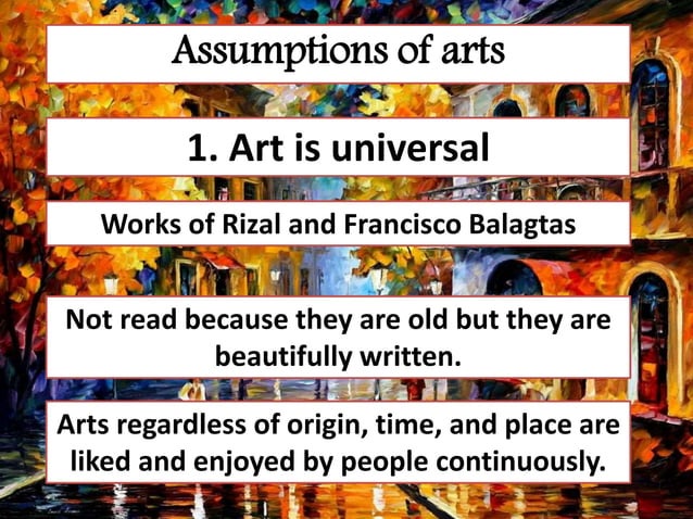 What is Art: Introduction and Assumptions | PPTX