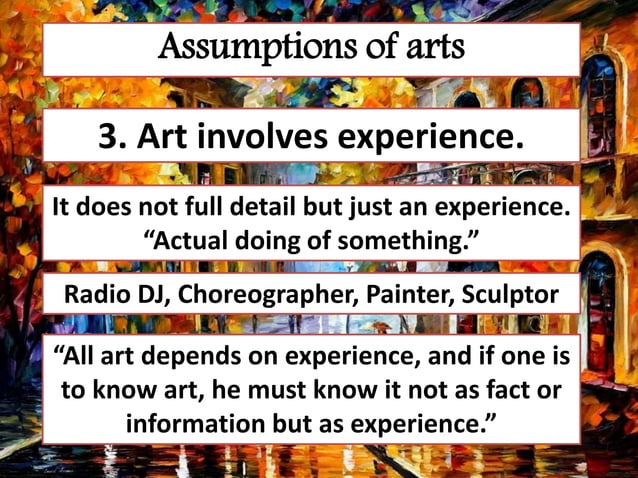What is Art: Introduction and Assumptions | PPTX