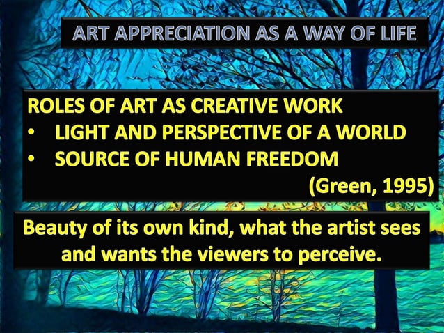 Art Appreciation: Creativity, Imagination, and Expression | PPTX ...
