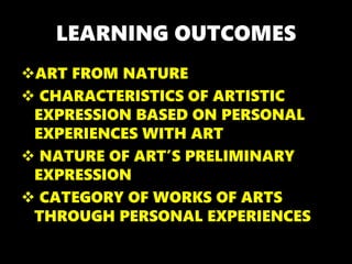 Art Appreciation: Creativity, Imagination, and Expression | PPTX