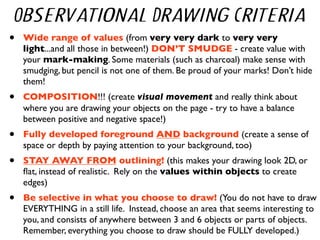 Art 2 drawing criteria 2013 web | PPT