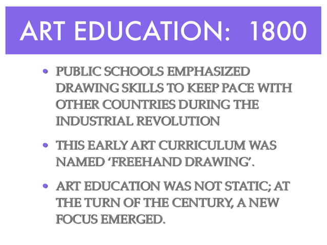 Art 326 Art Education Timeline | KEY