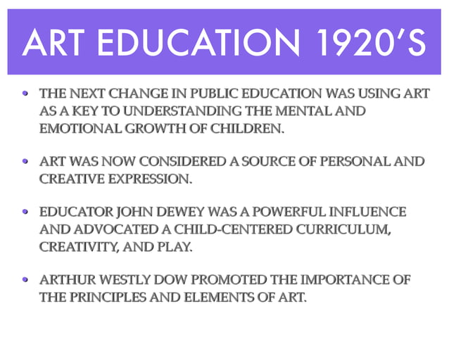 Art 326 Art Education Timeline | KEY