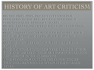 Art 326 History of Art Criticism | PPT