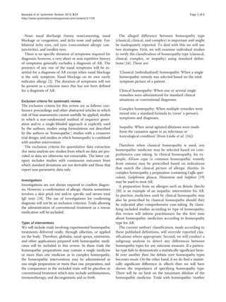 Homeopathy for allergic rhinitis: protocol for a systematic review | PDF