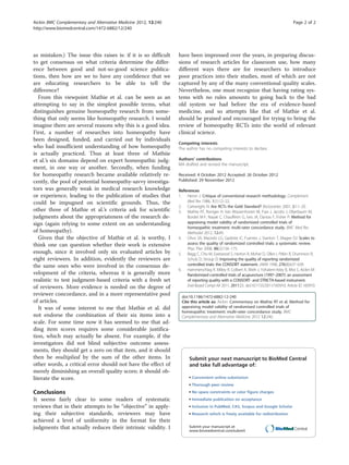 Commentary on Mathie RT et al. Method for appraising model validity of ...