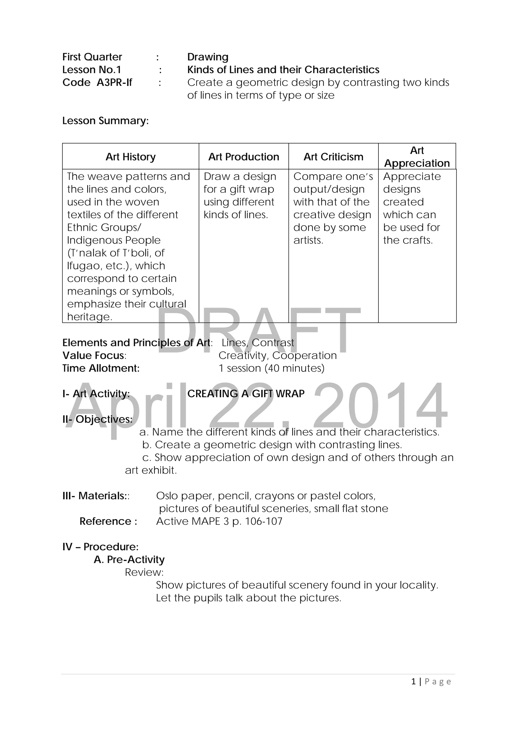 Grade 3 Arts Teachers Guide | PDF