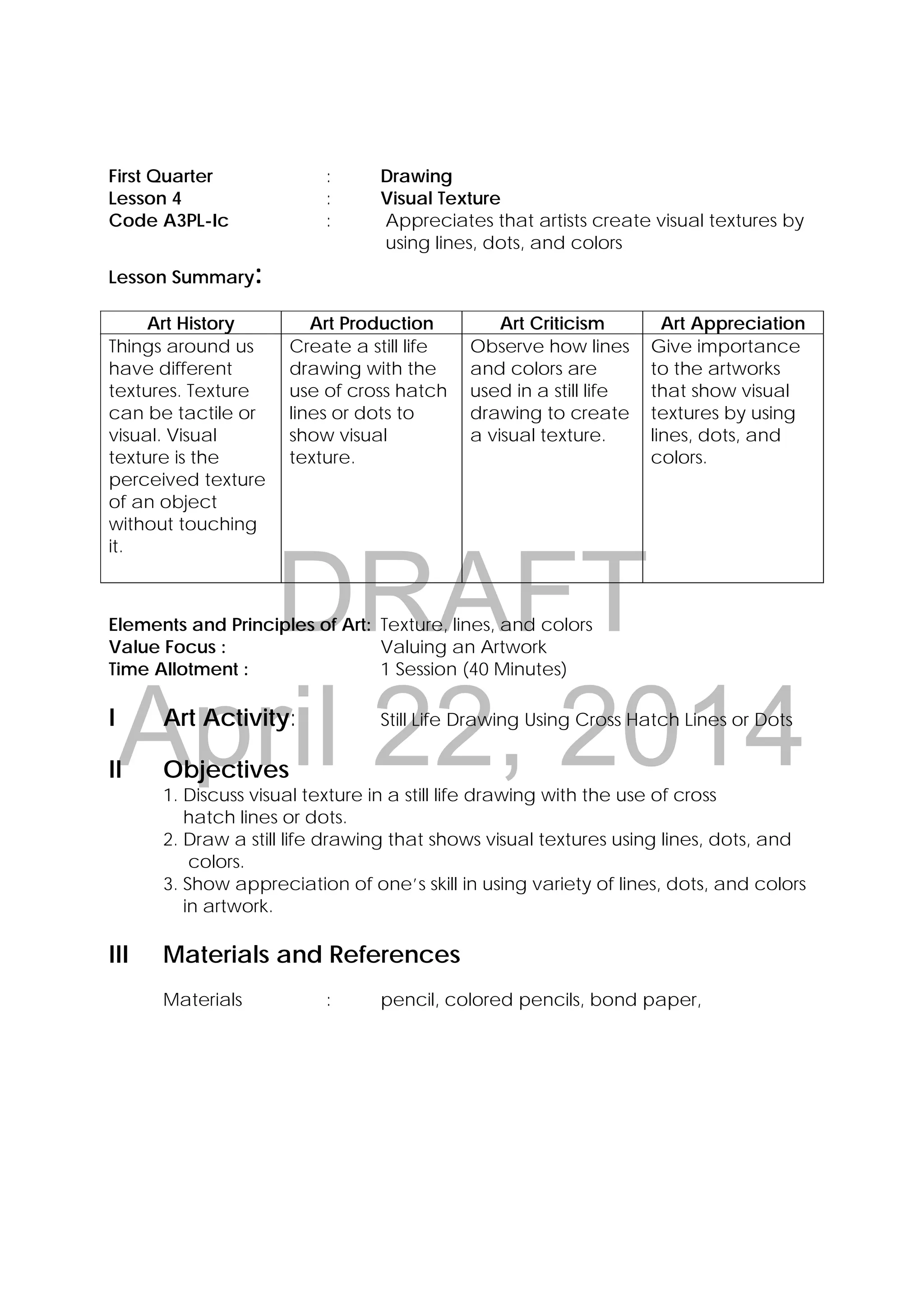 Grade 3 Arts Teachers Guide | PDF