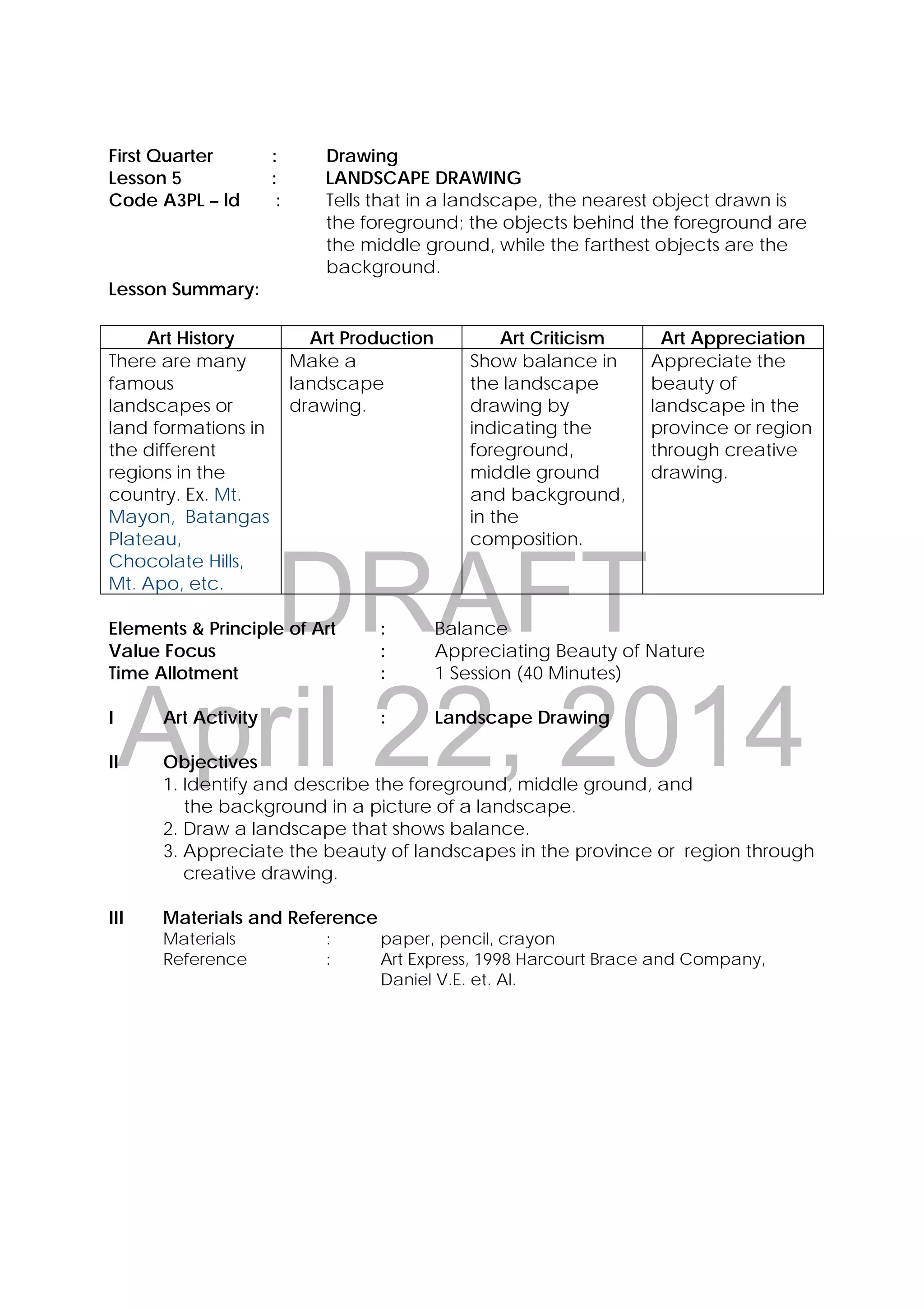 Grade 3 Arts Teachers Guide | PDF