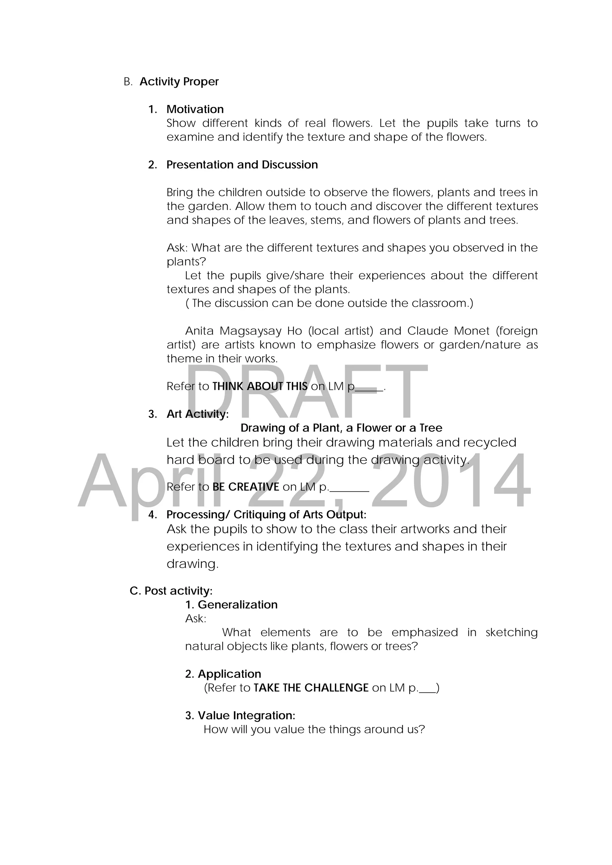 Grade 3 Arts Teachers Guide | PDF