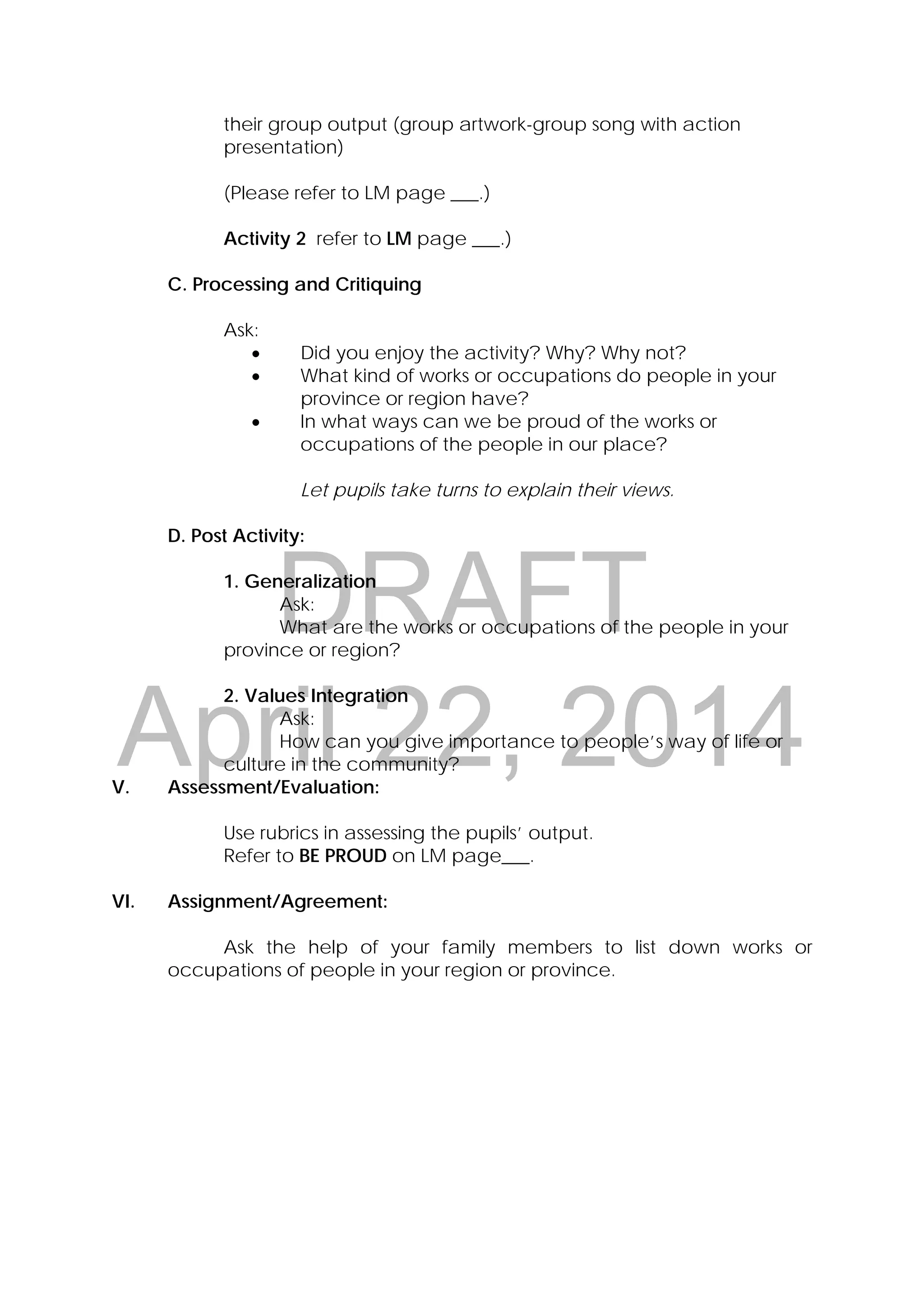 Grade 3 Arts Teachers Guide | PDF