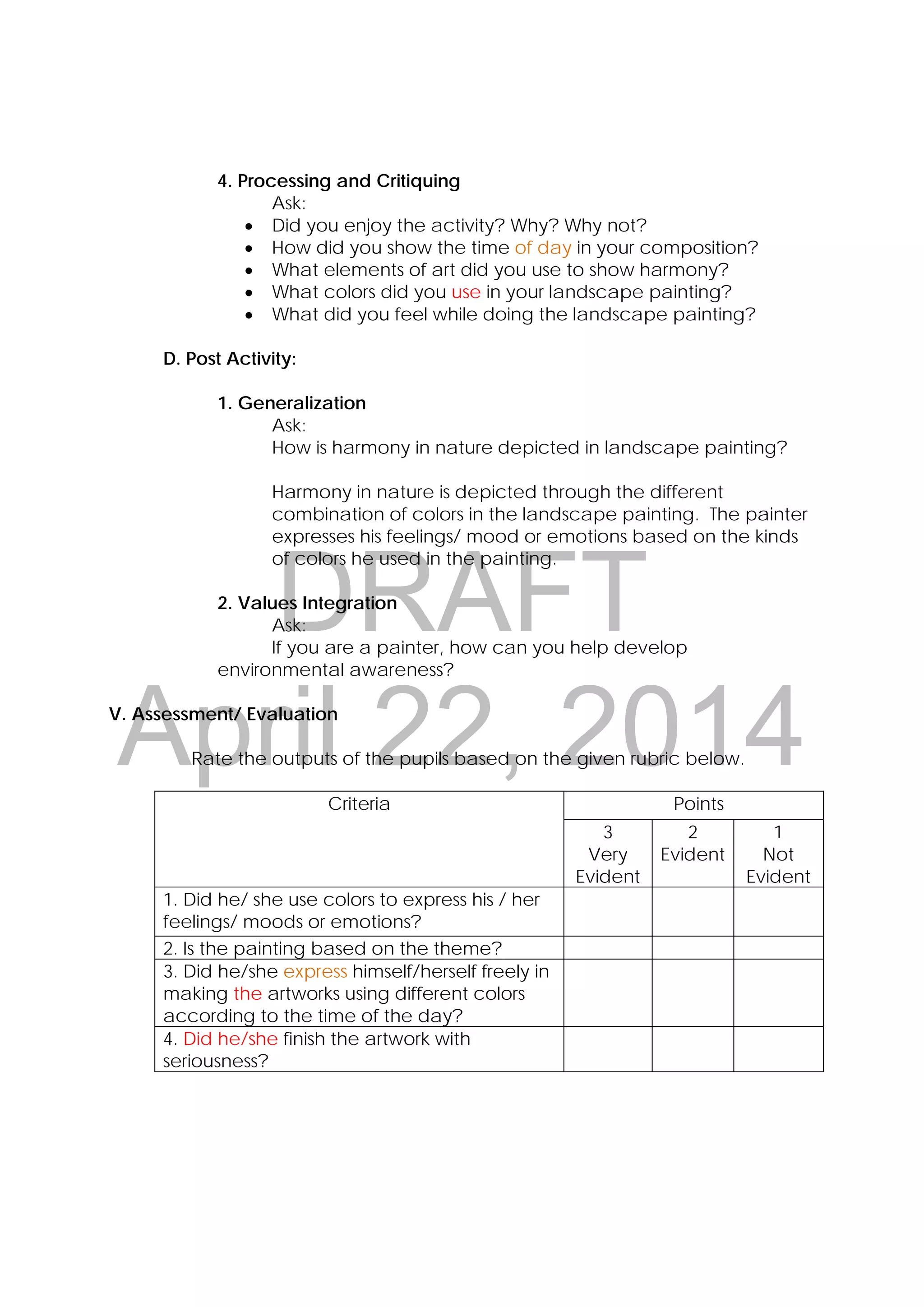 Grade 3 Arts Teachers Guide | PDF