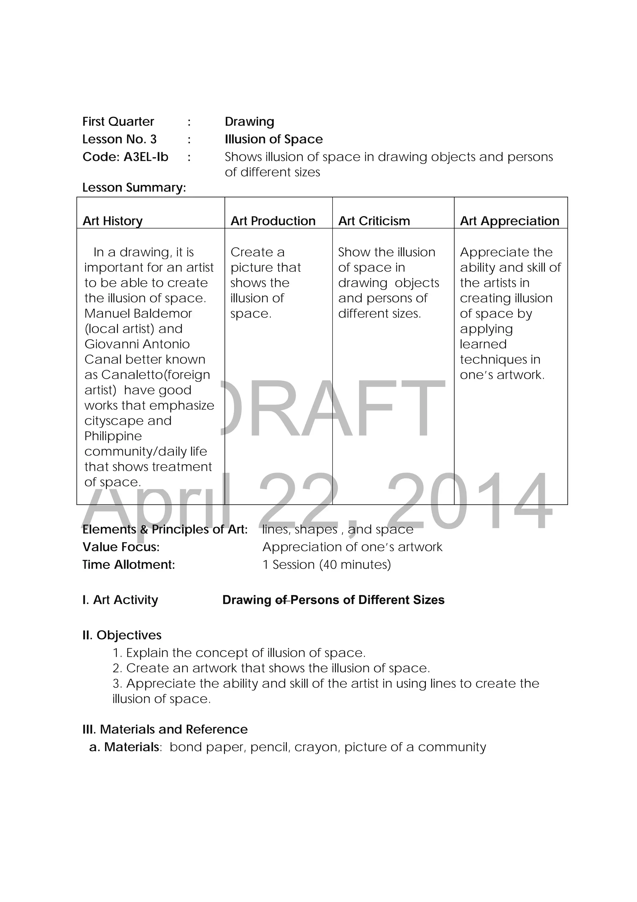 Grade 3 Arts Teachers Guide | PDF