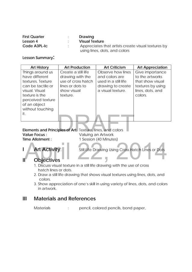 Grade 3 Arts Teachers Guide | PDF