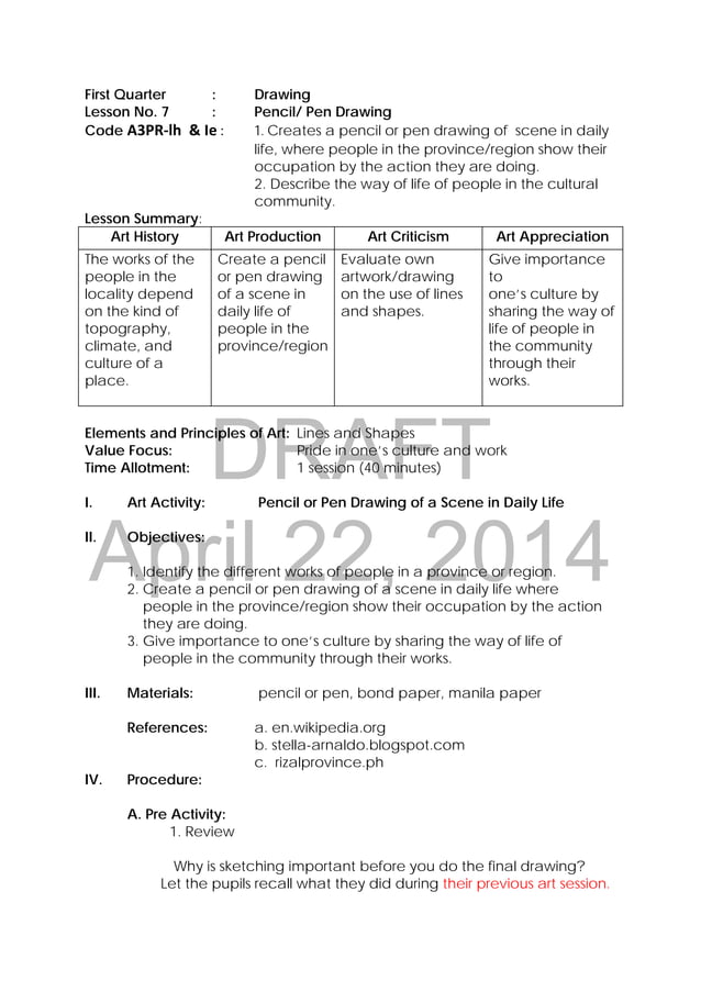 Grade 3 Arts Teachers Guide | PDF