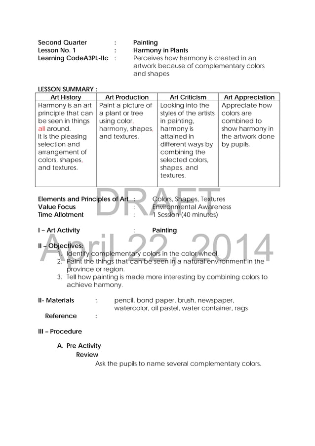 Grade 3 Arts Teachers Guide | PDF