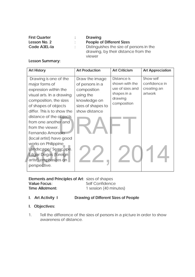 Grade 3 Arts Teachers Guide | PDF