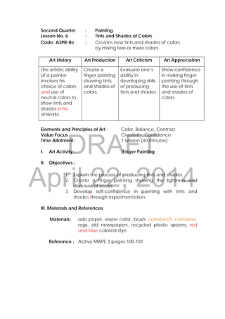 Grade 3 Arts Teachers Guide | PDF